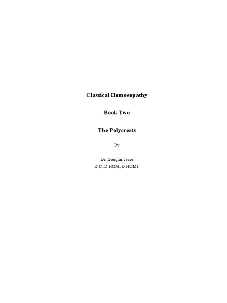 Classical Homoeopathy Book Two | PDF | Thorax | Pain