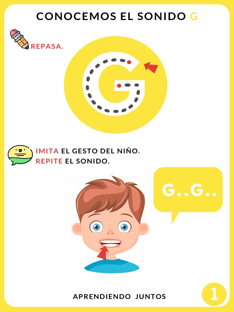 Conociendo el Sonido G y CH | PDF
