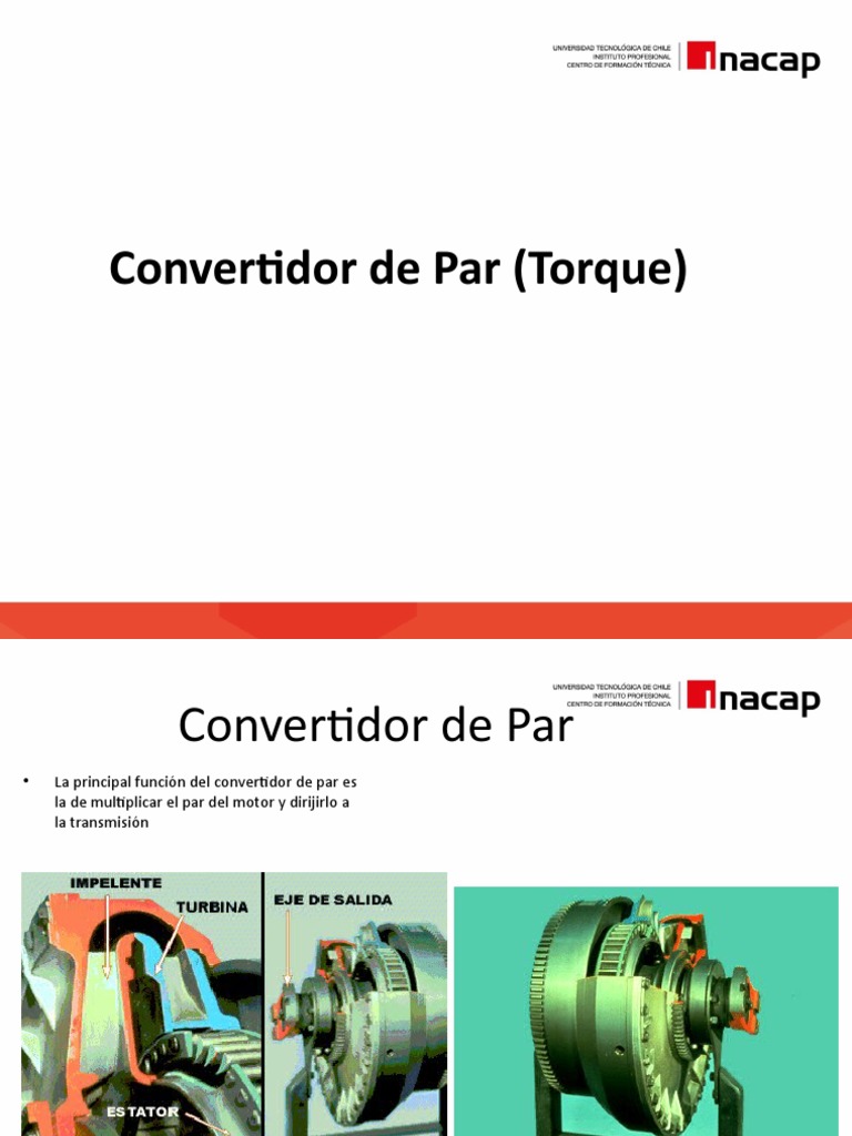 Convertidores de Par: Tipos y Uso | PDF | Transmisión (Mecánica) | Embrague