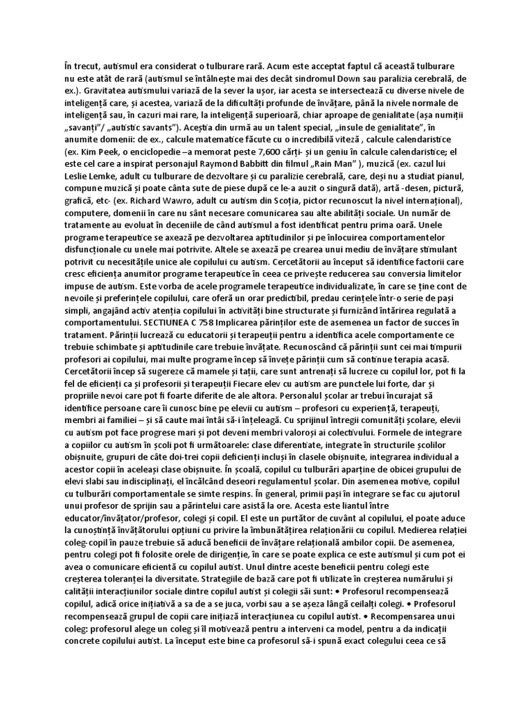 4-Educatia Copil Cu Autism | PDF