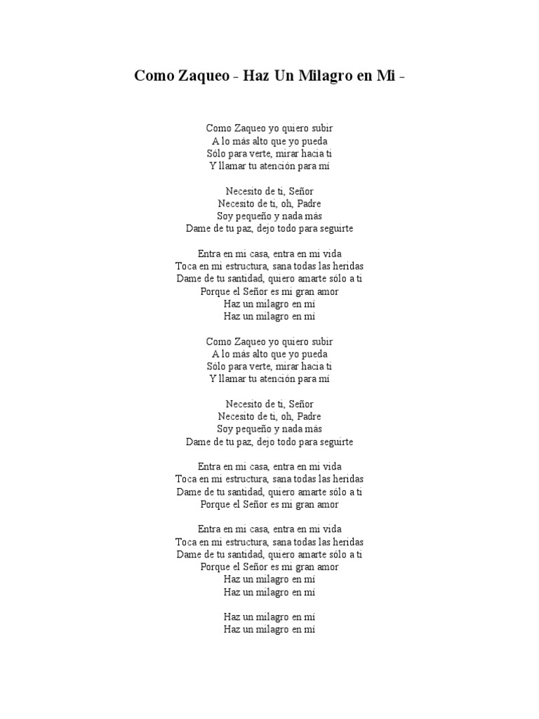 Como Zaqueo | PDF | Relaciones personales, crianza y desarrollo personal