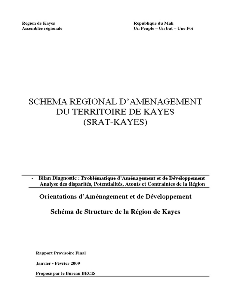 SRAT Kayes | PDF | Migration humaine | Mali