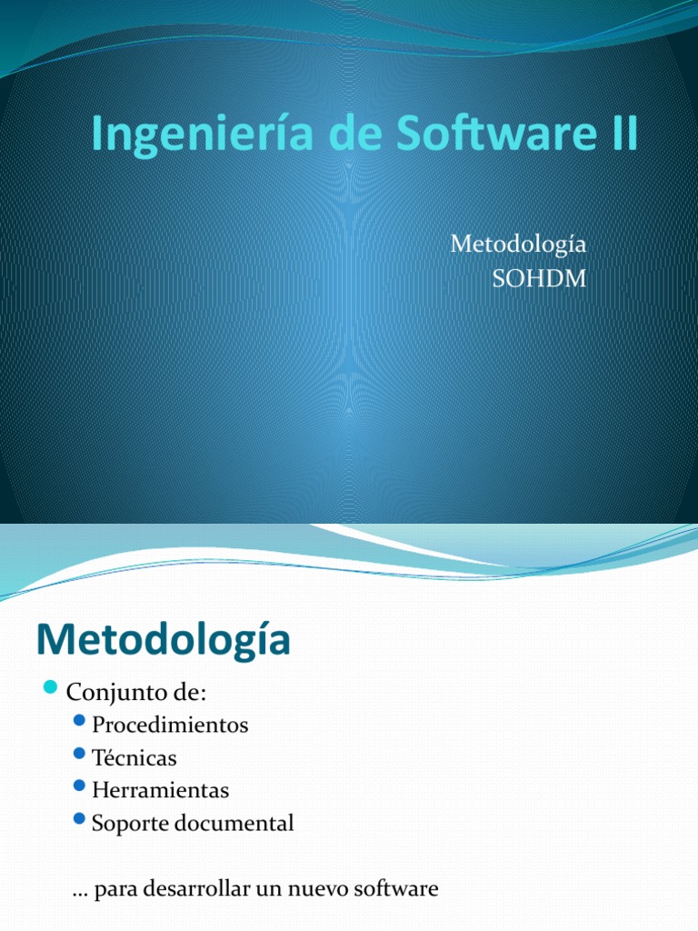 Metodología SOHDM en Ingeniería de Software | PDF