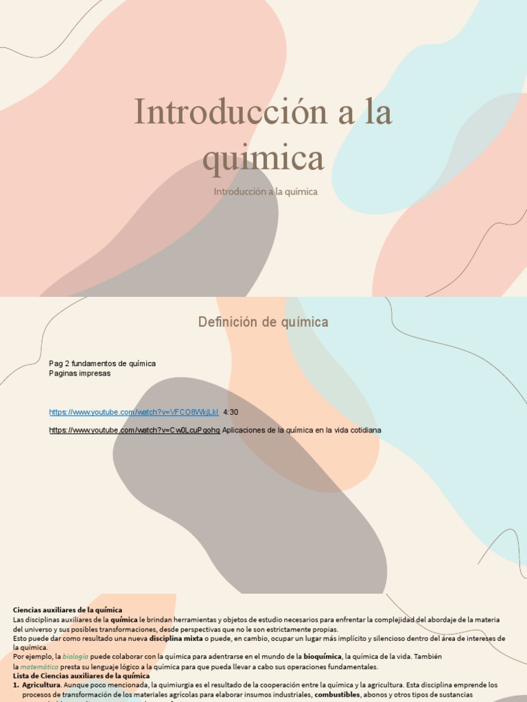 Introducción A La Quimica | PDF | Química | Importar