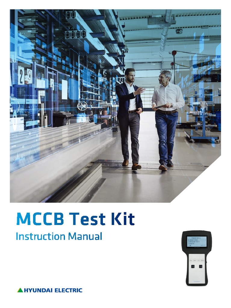 MCCB Test Kit: Instruction Manual | PDF | Electrical Engineering ...