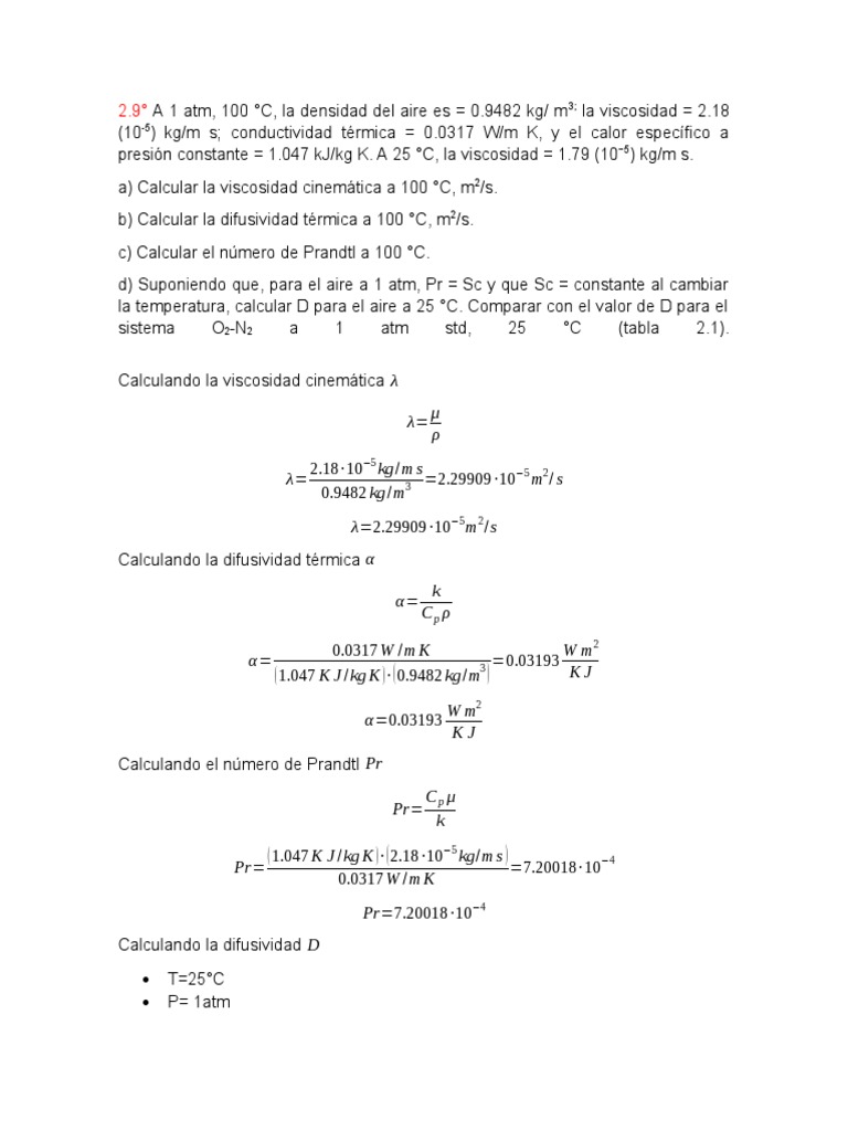 Problemas Del Capitulo 2 Treybal | PDF
