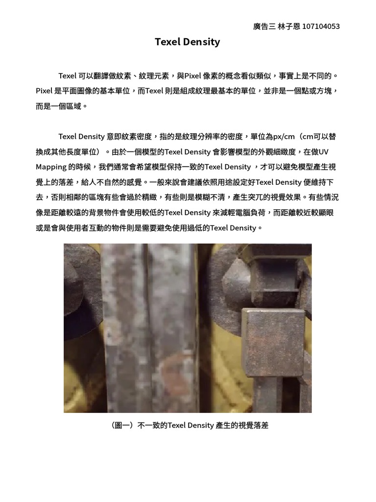Texel Density | PDF