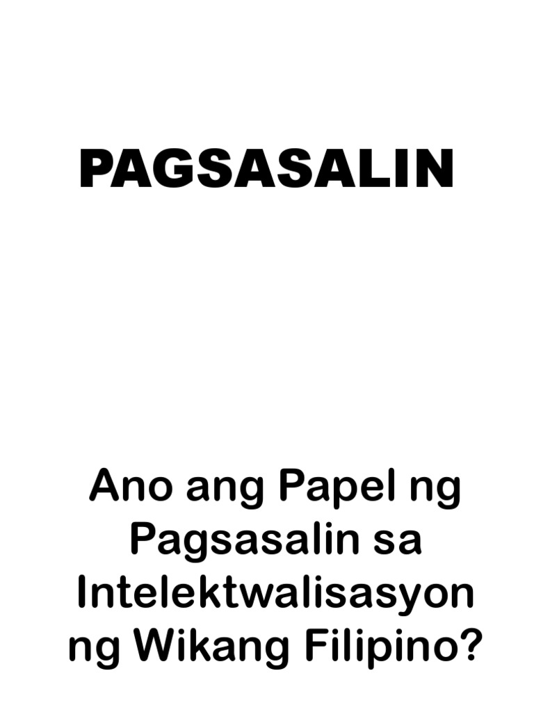 2022 Lektura Sa PAGSASALIN-2 | PDF