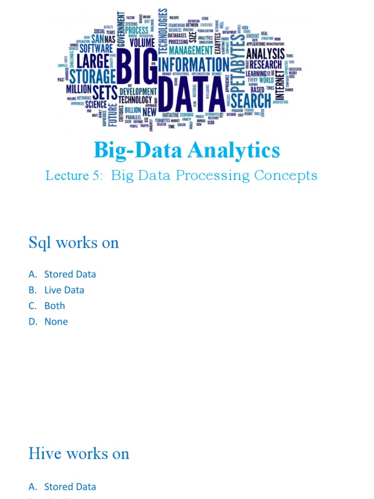 Big Data Unit5 | PDF | Map Reduce | Apache Hadoop