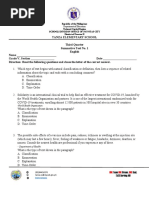 2018 SHD Form 2 | PDF | Dentistry | Sanitation