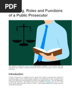 Role of Public Prosecutors in Indian Judicial System | PDF | Plea ...
