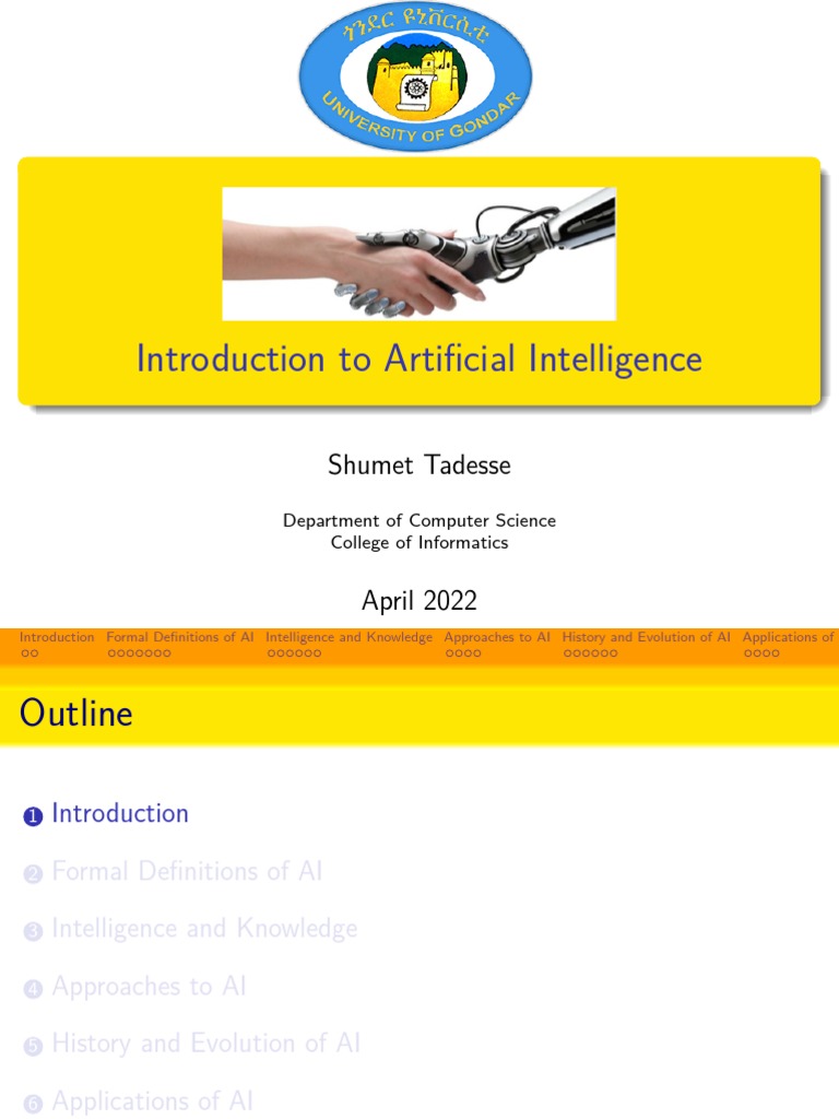 An Introduction to the Foundations and Applications of Artificial ...