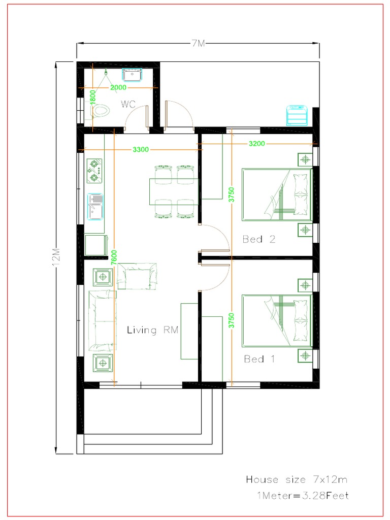 7x12 Floor Plan | PDF