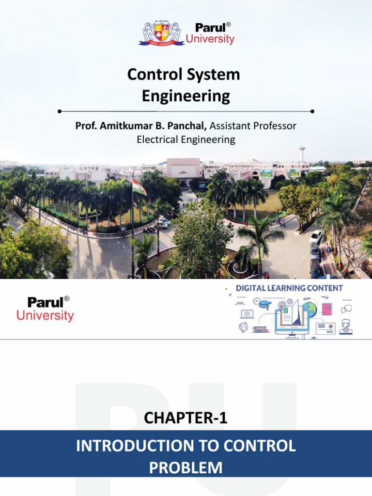 Control System Engineering: Prof. Amitkumar B. Panchal, Assistant Professor | PDF | Control ...