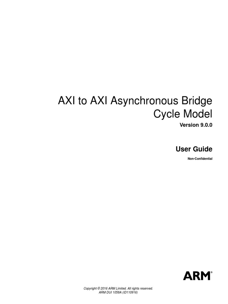 AXI To AXI Asynchronous Bridge Cycle Model: User Guide | PDF | Hardware ...