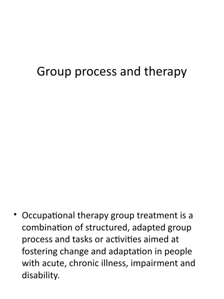 Overview of Occupational Therapy Groups | PDF | Occupational Therapy ...
