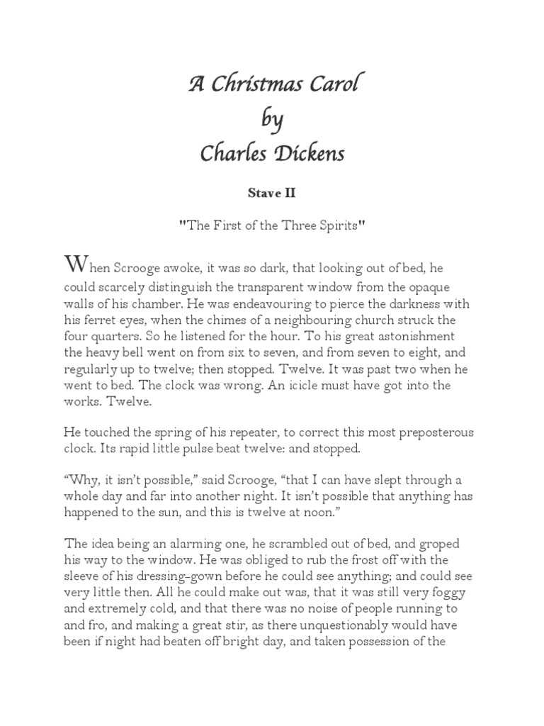 A Christmas Carol 003 Stave II | PDF