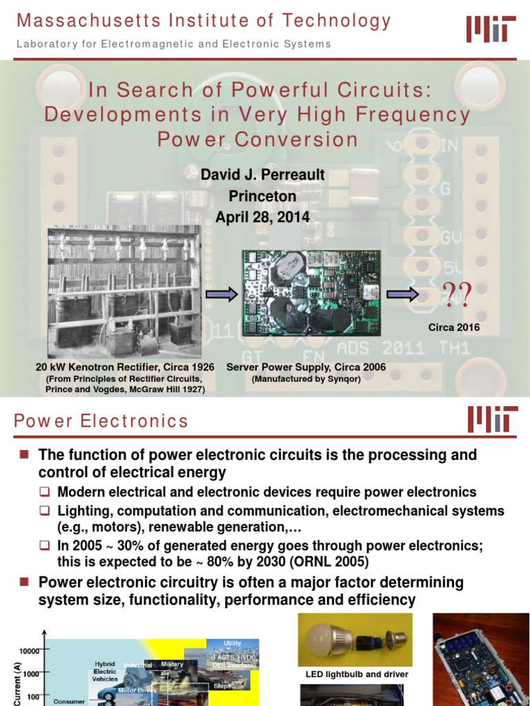 Miniaturizing Power Electronics Through Very High Frequency Operation ...