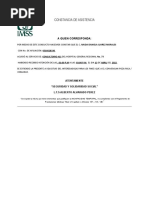 CONSTANCIA DE PASE Imss | PDF