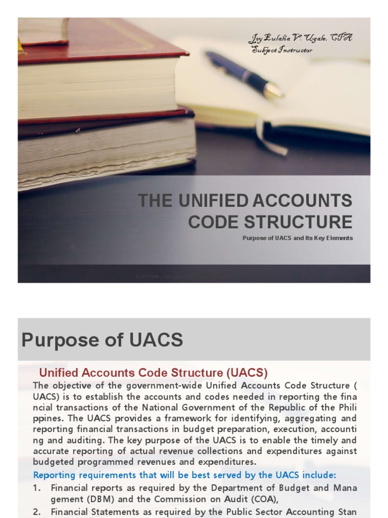 Unified Accounts Code Structure, Part 1 | PDF | Expense | Fund Accounting
