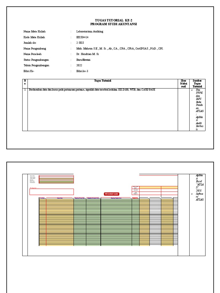 Tugas 2 TUTORIAL LAB AUDIT | PDF
