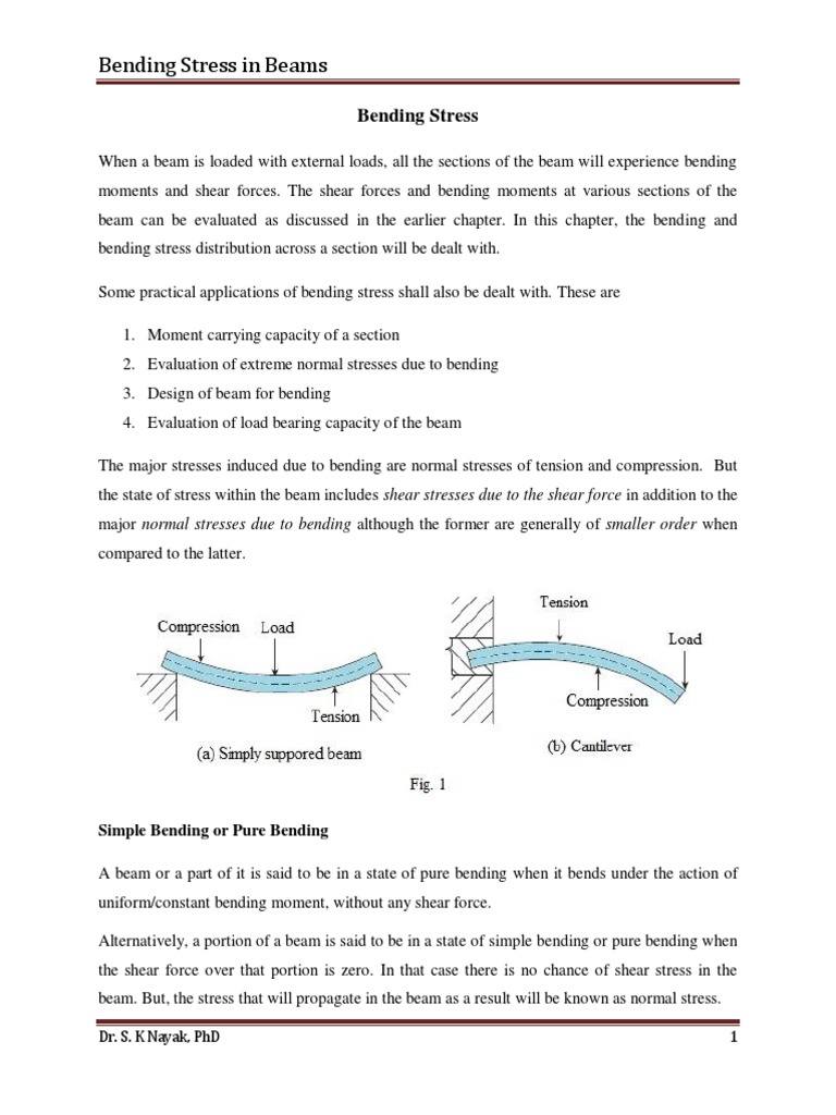 Simple Bending | PDF | Bending | Beam (Structure)