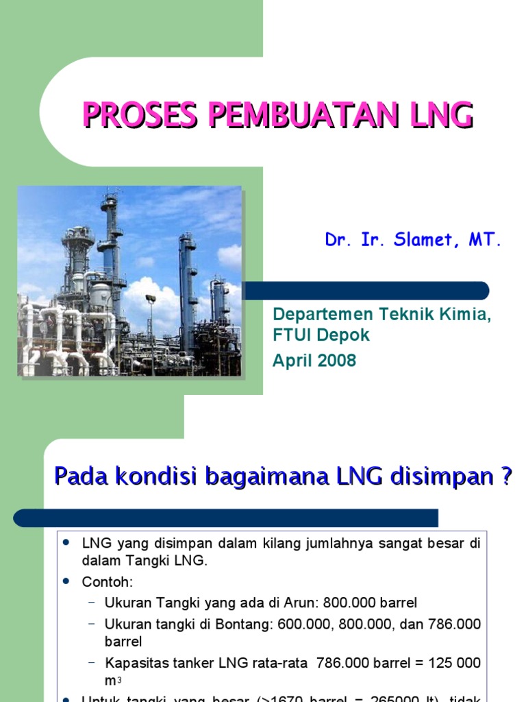 Proses Pembuatan LNG | PDF