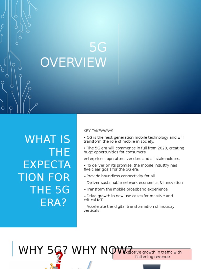 5G E2e Overview | PDF | 4 G | Wireless