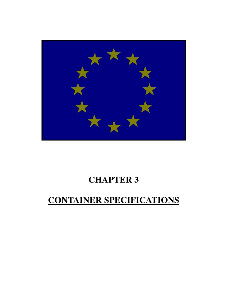 Good Practice Guide CH 3 Container Specifications | PDF | Cargo ...