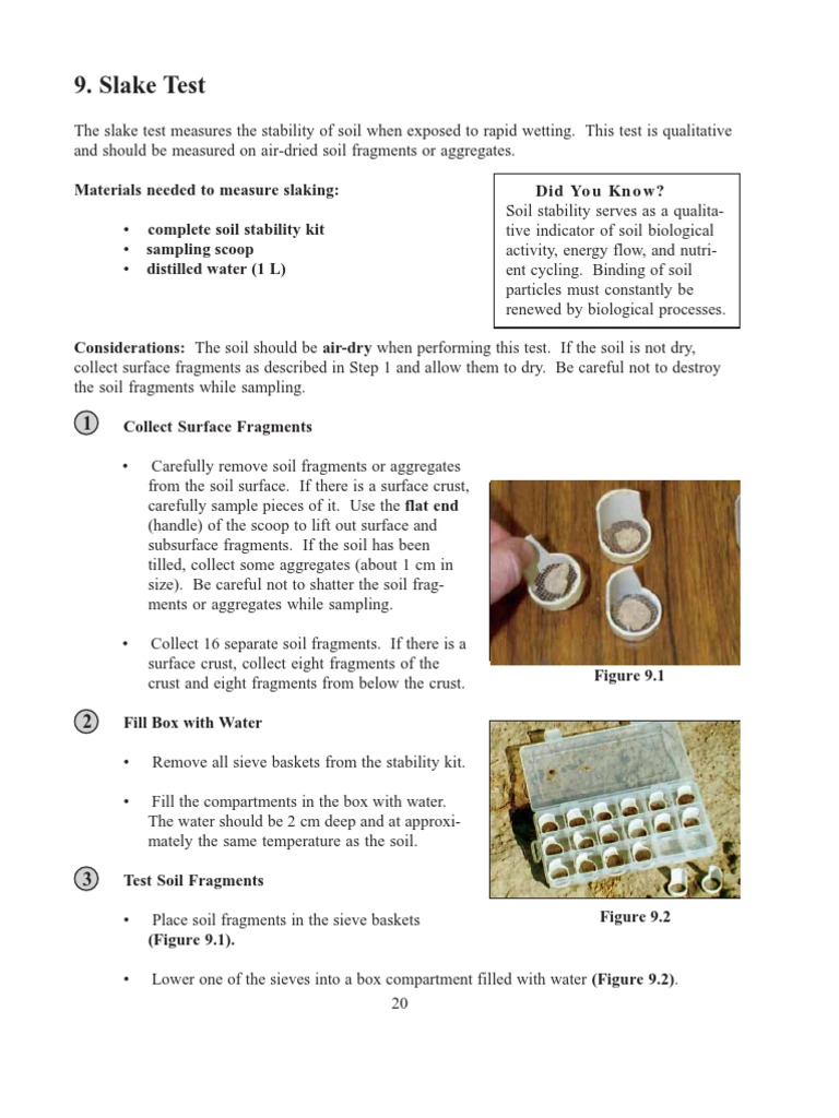 Slake Test | Soil | Water