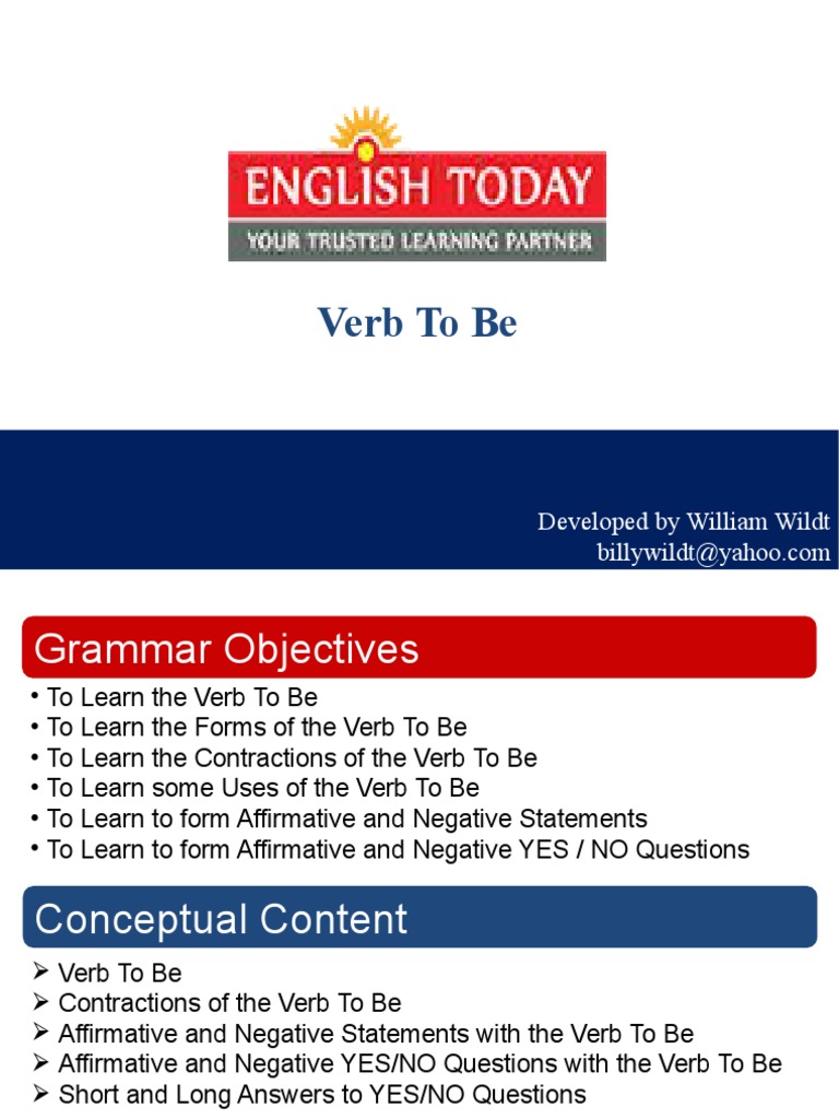 Personal Pronouns and The Verb 'To Be' | PDF | Verb | Subject (Grammar)