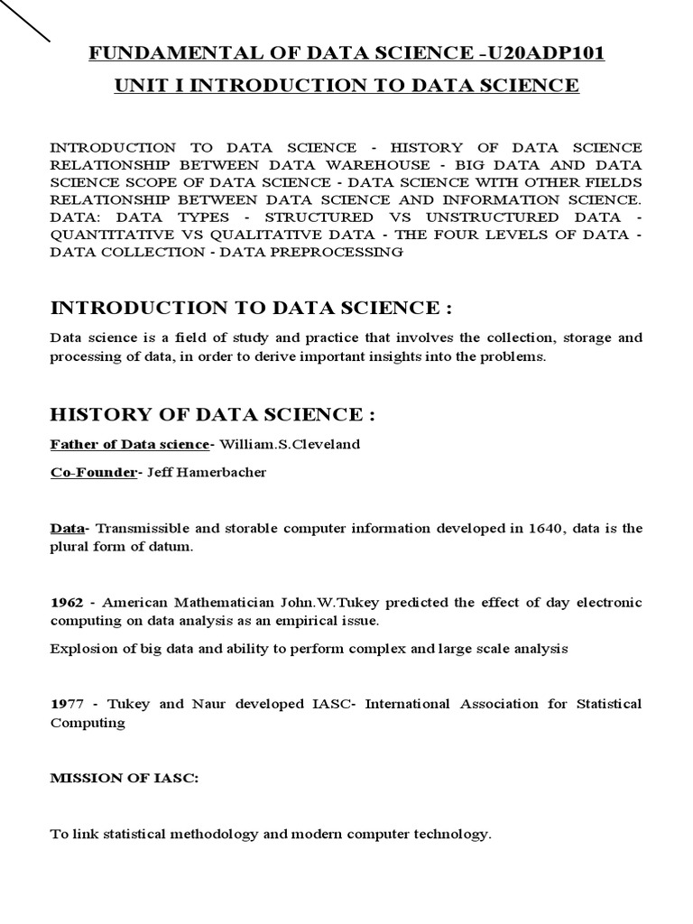 FDS Book | PDF | Analytics | Data Science