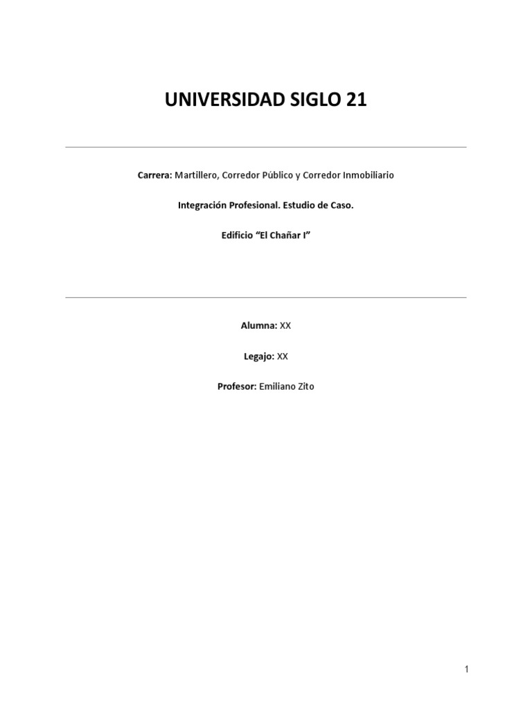 Siglo 21 Tp 1 Integración Profesional 100 Pdf
