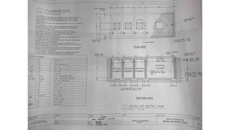Septic Tank Plan | PDF