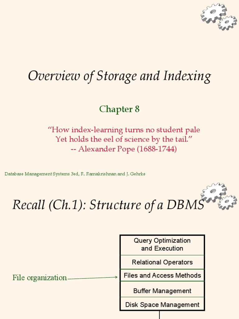 Ch8 Storage Indexing Overview 95 HH Rev 1 | PDF | Database Index ...