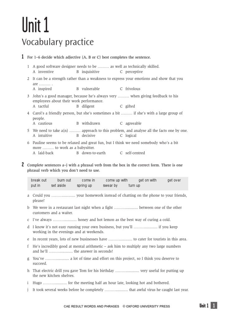 Cae Reult Practice Exercises | PDF | Carnival