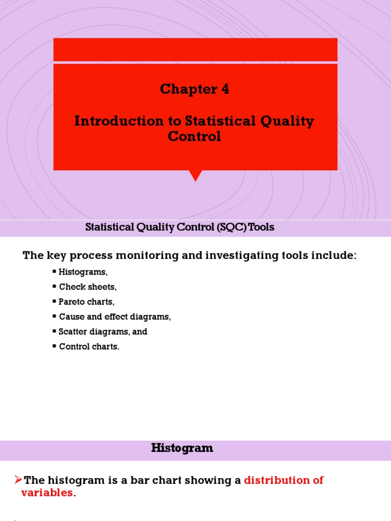 Introduction To Statistical Quality Control | PDF | Histogram | Scatter ...