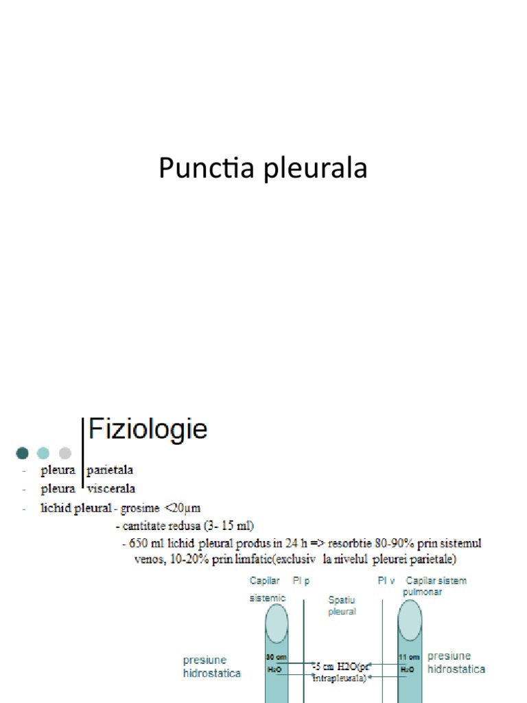 Punctia Pleurala | PDF