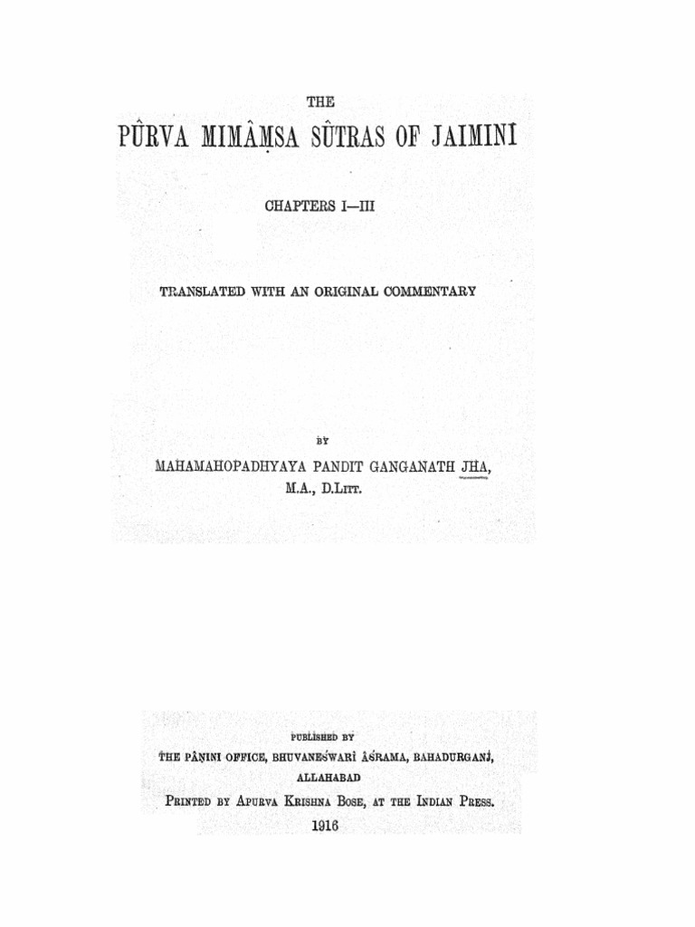 The Purva Jaimini | PDF