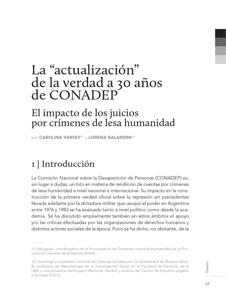 Informe de La CONADEP | PDF | Justicia | Crimen y violencia