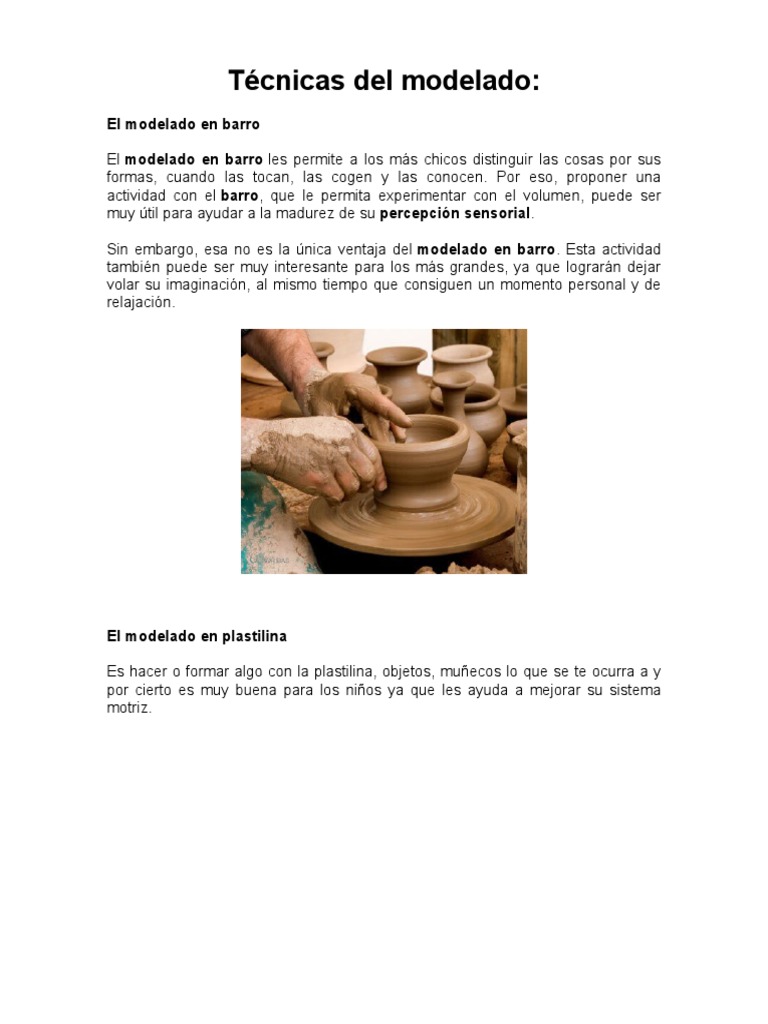 Técnicas Del Modelado | PDF