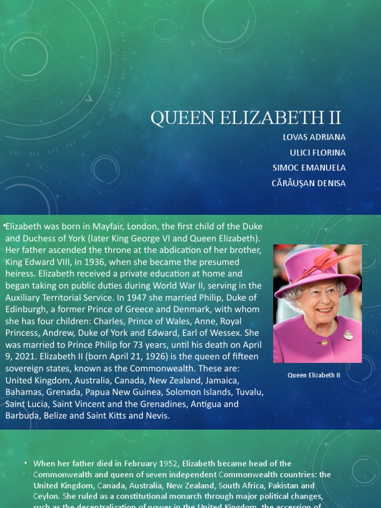 Queen Elizabeth II | PDF | Elizabeth Ii | Queen Elizabeth The Queen Mother