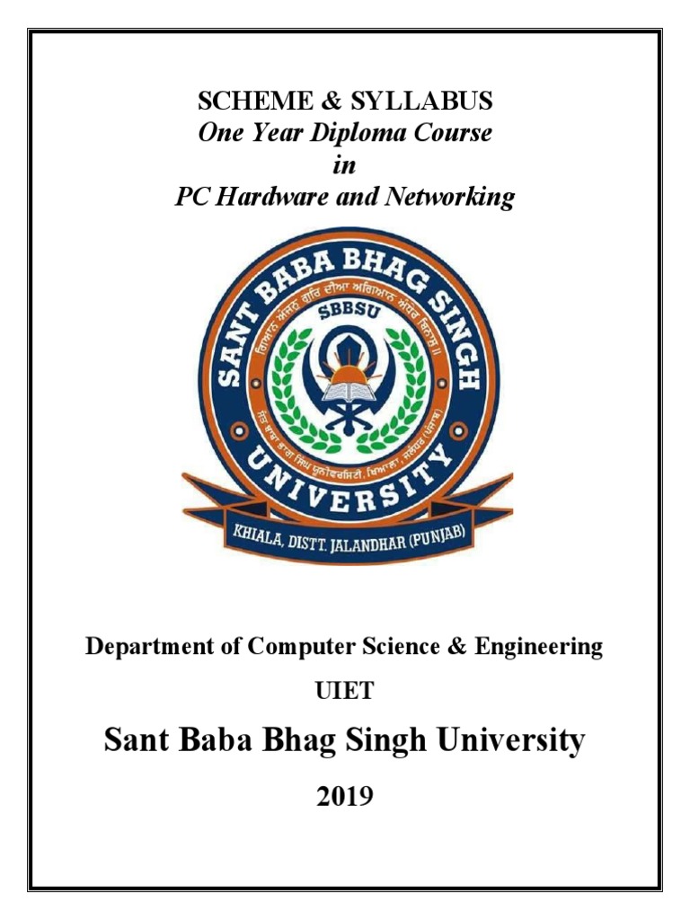 Final Diploma Sheme-Hardware Syllabus | PDF | Computer Network | Databases