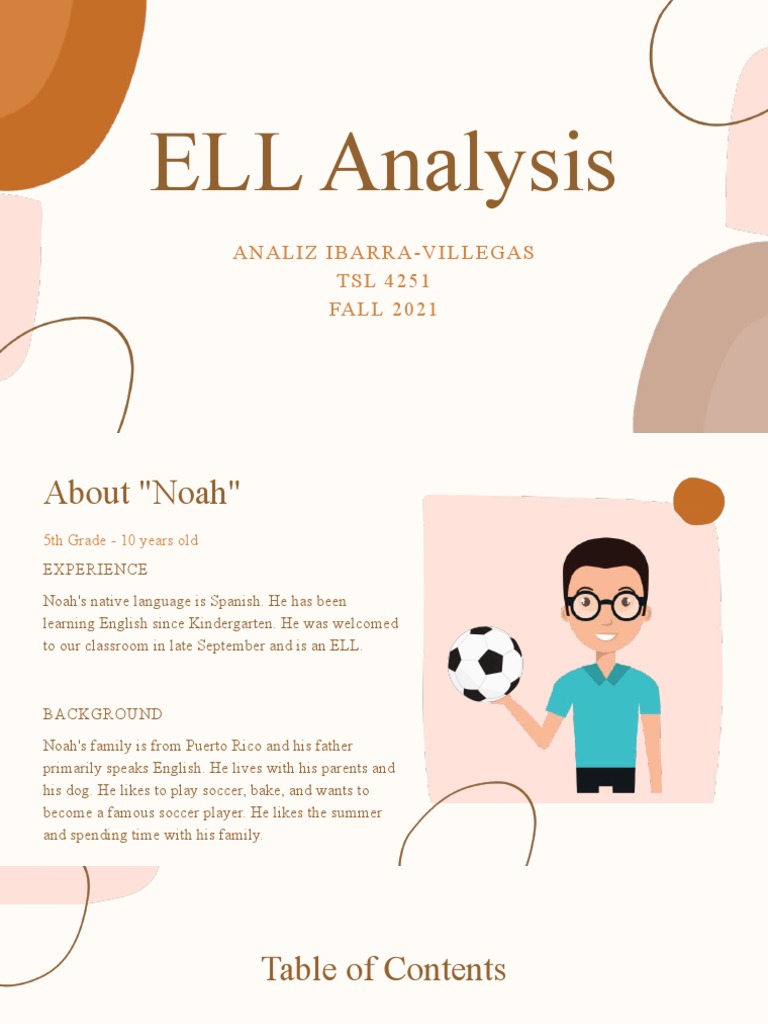 ELL Assessment and Strategies for Noah | PDF | Fluency | Second ...