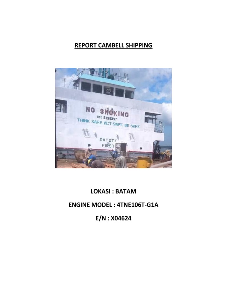 Auxiliary Engine 1 Overhauling Report | PDF