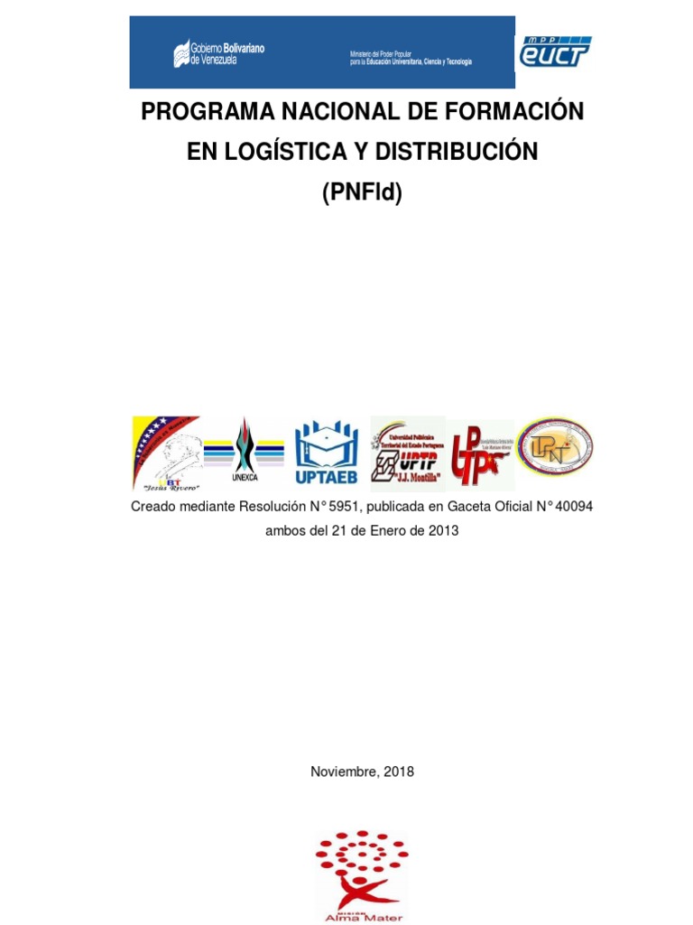 Libro PNF Distribucion y Logistica | PDF | Logística | Venezuela