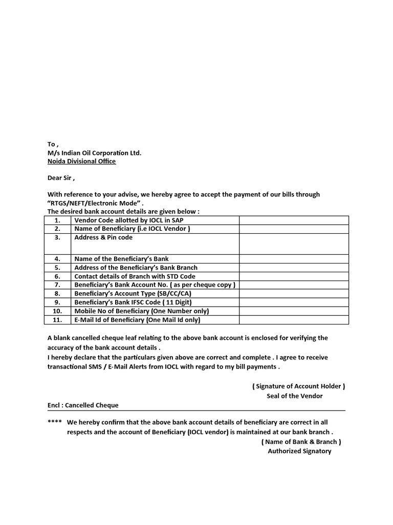 Bank Mandate | PDF | Business | Finance & Money Management