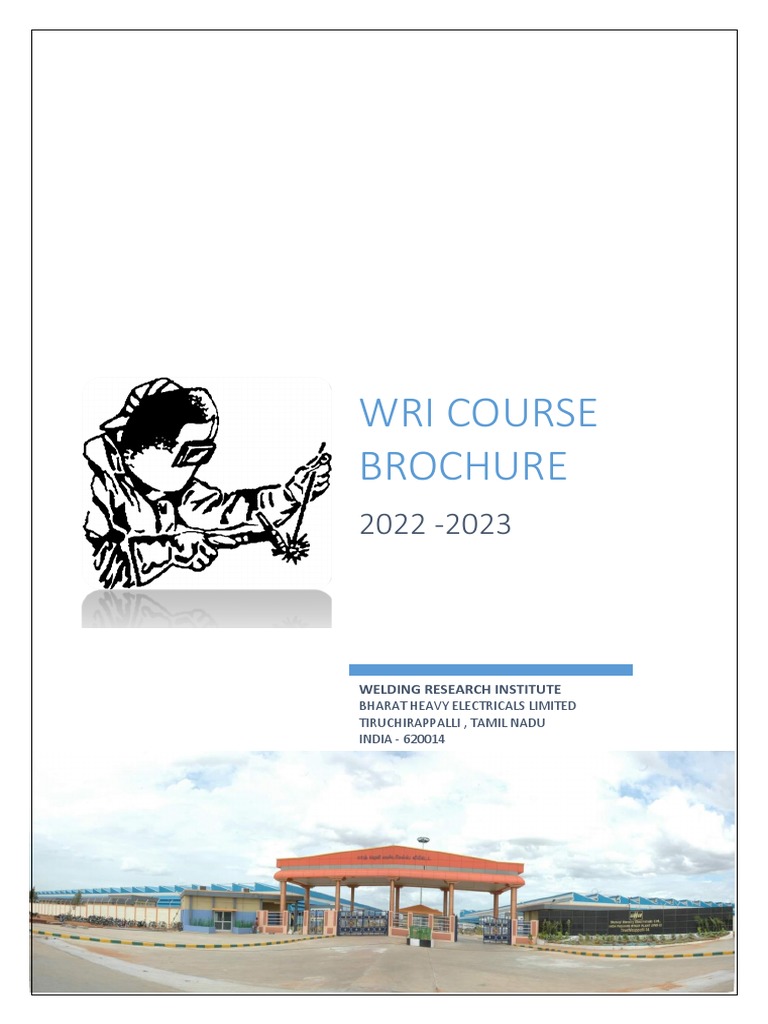 WRI Course Brochure 2022 - 2023 | PDF | Nondestructive Testing | Welding