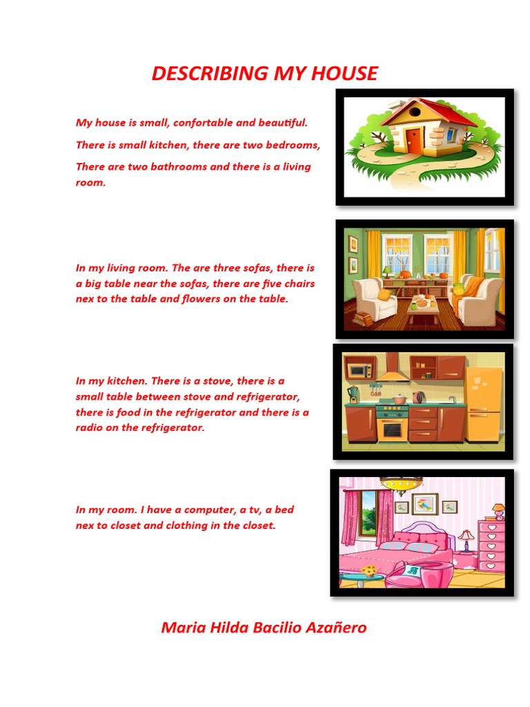 Describing My House: Maria Hilda Bacilio Azañero | PDF