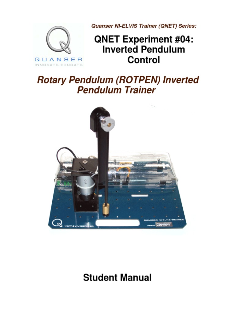 QNET-ROTPEN Exp04-Inv Pendulum Student | PDF | Control Theory | Nonlinear System
